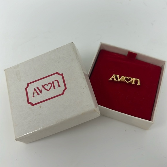 Avon | Jewelry | Vintage Gold Tone Avon Pin In Box | Poshmark